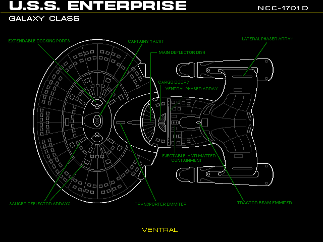 Ship Specifications for the Galaxy Class Ship